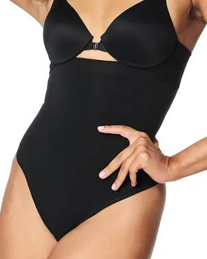 Spanx High Waisted Thong - Very Black