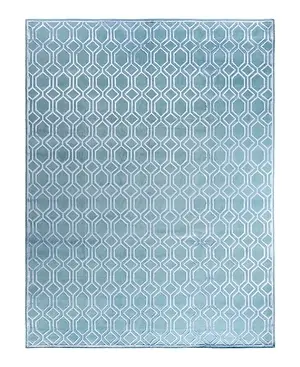 Bloomingdale'S Indo Modern M7612 Area Rug, 9'2 X 12 - Blue