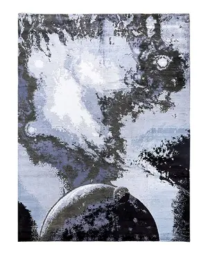Bloomingdale'S Indo Ikat M7369 Area Rug, 9'4 X 12'2 - Gray