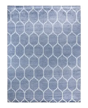 Bloomingdale'S Indo Modern M6274 Area Rug, 9'3 X 12'1 - Gray