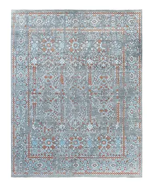 Bloomingdale'S Indo Ikat M7248 Area Rug, 8'1 X 10'1 - Gray