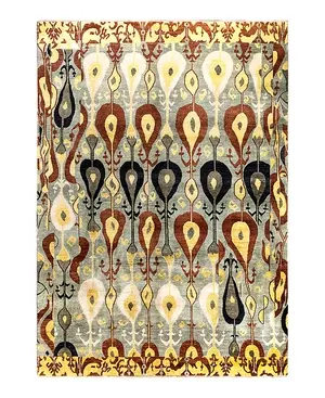 Bloomingdale'S Indo Ikat M6139 Area Rug, 8'10 X 12'4 - Brown