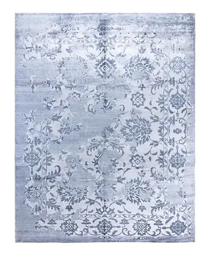 Bloomingdale'S Indo Modern M6649 Area Rug, 9'4 X 12'1 - Gray