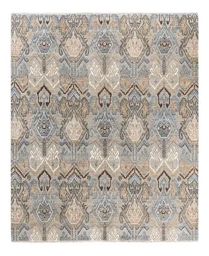 Bloomingdale'S Indo Ikat M6522 Area Rug, 8'1 X 8'4 - Gray