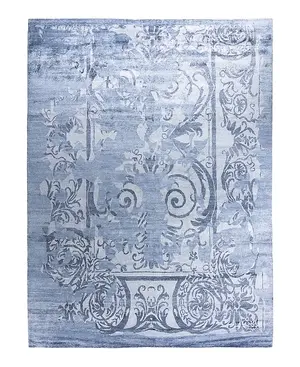 Bloomingdale'S Indo Modern M6612 Area Rug, 9'1 X 11'10 - Gray