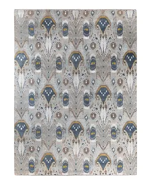 Bloomingdale'S Indo Ikat M6194 Area Rug, 9'2 X 12'3 - Gray