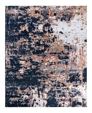 Bloomingdale'S Indo Modern M7216 Area Rug, 8'1 X 10'1 - Black