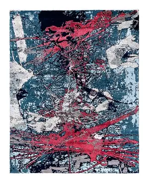 Bloomingdale'S Indo Ikat M8373 Area Rug, 8'2 X 10'1 - Gray