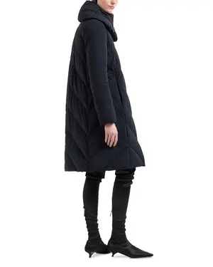 Emporio Armani Pillow Collar Puffer Coat