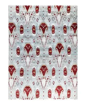 Bloomingdale'S Indo Ikat M6234 Area Rug, 9'1 X 12'4 - Gray
