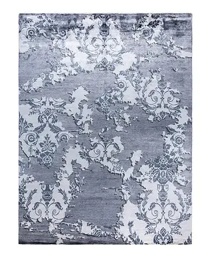 Bloomingdale'S Indo Modern M7573 Area Rug, 9'3 X 12'3 - Gray