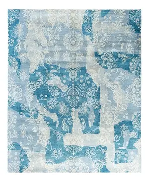 Bloomingdale'S Indo Ikat M6073 Area Rug, 8'4 X 10'2 Gray