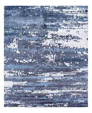 Bloomingdale'S Indo Modern M6741 Area Rug, 8'1 X 10'1 - Black