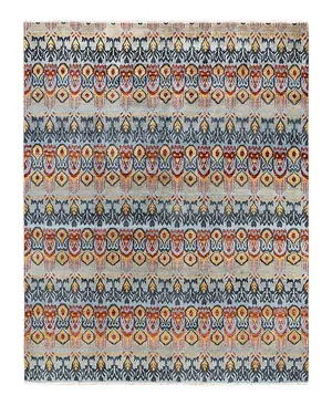 Bloomingdale'S Indo Ikat M6036 Area Rug, 8' X 10'2 - Gray