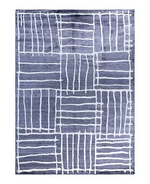 Bloomingdale'S Indo Modern M7906 Area Rug, 9'1 X 12 - Gray
