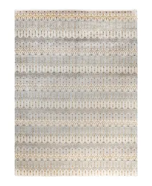 Bloomingdale'S Indo Ikat M6159 Area Rug, 9'1 X 12'3 - Gray