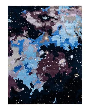 Bloomingdale'S Indo Ikat M8056 Area Rug, 9'3 X 12'2 - Black