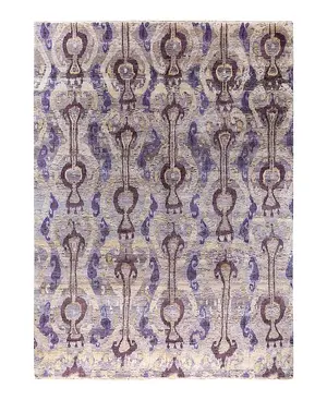Bloomingdale'S Indo Ikat M6178 Area Rug, 9' X 12'3 - Brown