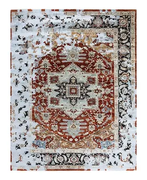 Bloomingdale'S Indo Ikat M7757 Area Rug, 8' X 10'4 - Red