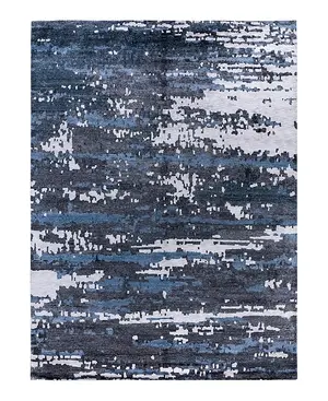 Bloomingdale'S Indo Modern M6741 Area Rug, 9'1 X 12'1 - Black