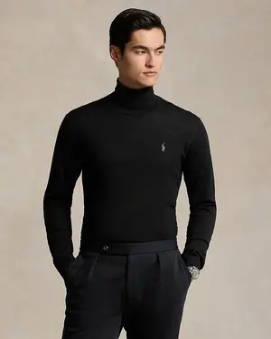 Polo Ralph Lauren Wool Turtleneck Sweater - Black
