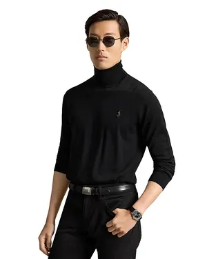 Polo Ralph Lauren Wool Turtleneck Sweater - Black