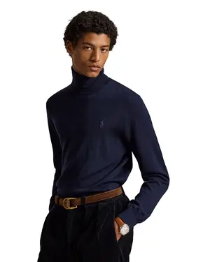 Polo Ralph Lauren Wool Turtleneck Sweater - Blue