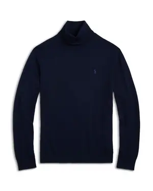 Polo Ralph Lauren Wool Turtleneck Sweater - Blue