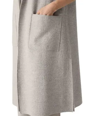 Eileen Fisher Shawl Collar Topper Vest