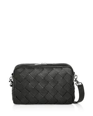 Bottega Veneta Medium Intrecciato Leather Crossbody Bag - Dark Green