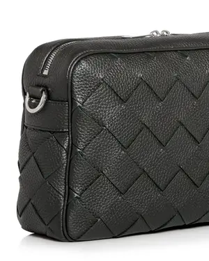 Bottega Veneta Medium Intrecciato Leather Crossbody Bag - Dark Green
