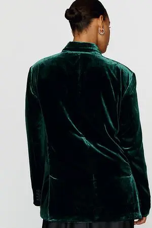 Anthropologie Maeve Tessie Velvet Blazer