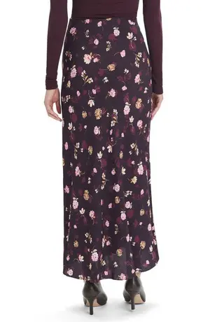 FAVORITE DAUGHTER The Favorite Satin Slip Skirt - Whimsical Monet