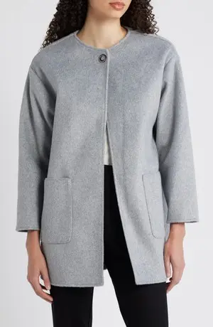 Anne Klein Snap Felt Coat