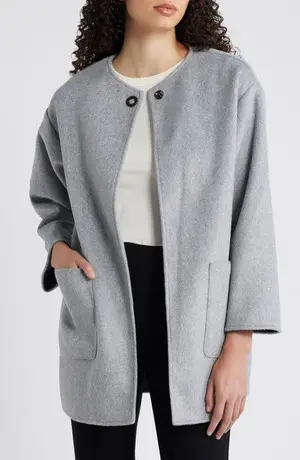 Anne Klein Snap Felt Coat
