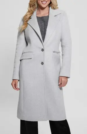 Guess Nancy Coat With Removable Faux Fur Collar