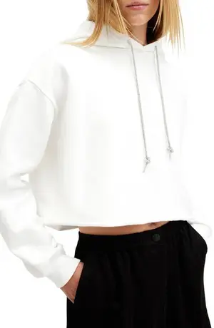 ALLSAINTS Pippa Sparkle Cotton Hoodie