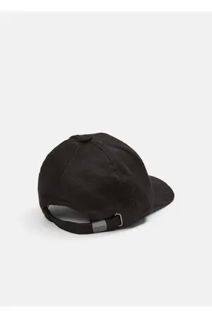 Vince Leather-trim Cashmere Baseball Cap