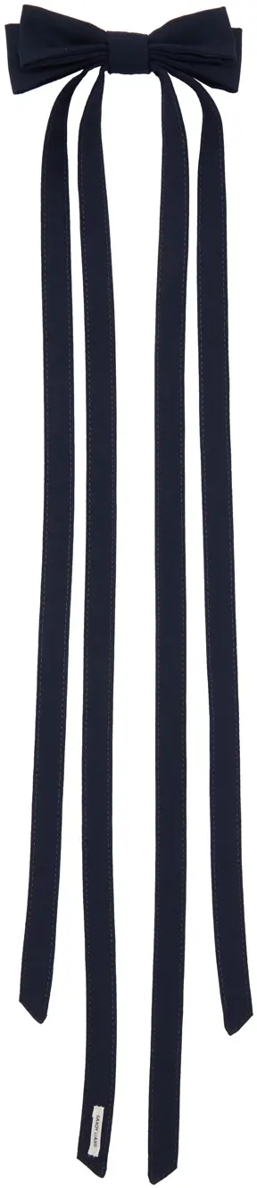 Sandy Liang Sandy Liang Hikari Bow Hair Clip - 400 Navy