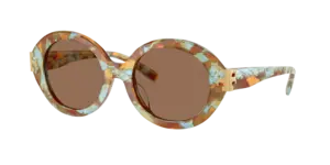Tory Burch Round Frame Sunglasses - Brown