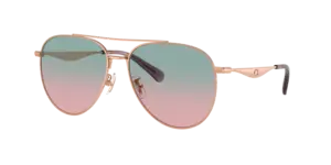 COACH Coach Aviator Sunglasses Forest Grape Gradient