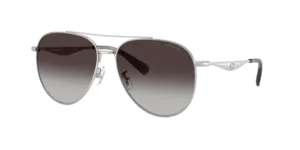COACH Coach Aviator Sunglasses Grey Gradient