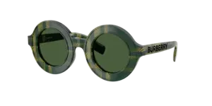 Burberry Burberry Round Frame Sunglasses Dark Green