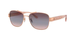 COACH Coach Aviator Sunglasses Purple Blue Pink Gradient