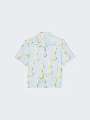 Givenchy Lemon Print Bowling Shirt - Blue