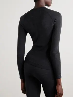 Falke Wool-blend Top - Black