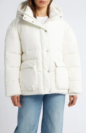 UGG Kennedy Water Resistant Hooded Puffer Jacket - Nimbus