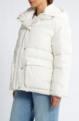 UGG Kennedy Water Resistant Hooded Puffer Jacket - Nimbus