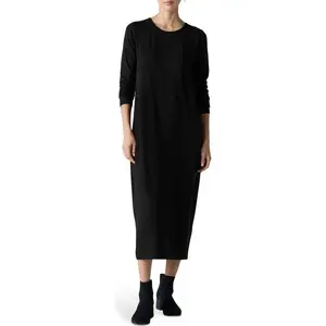 Eileen Fisher Long Sleeve Maxi Dress