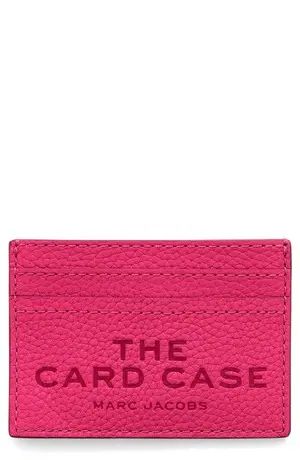 Marc Jacobs The Leather Card Case Raspberry Pink